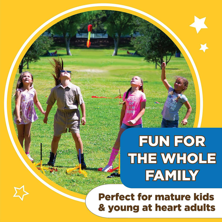 Stomp Rocket Original Jr. Glow Rocket Launcher for Kids - 7 Foam ...