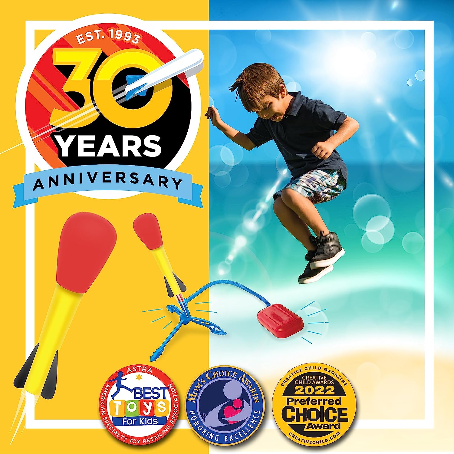 Stomp Rocket® The Original Ultra Rocket Launcher- 6 Rockets!